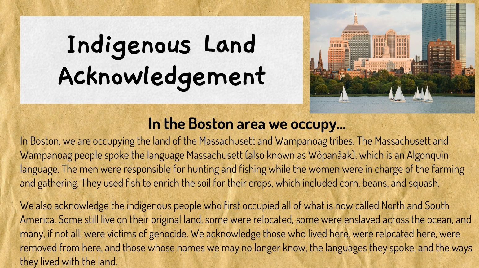 Indigenous Land Acknowledgement