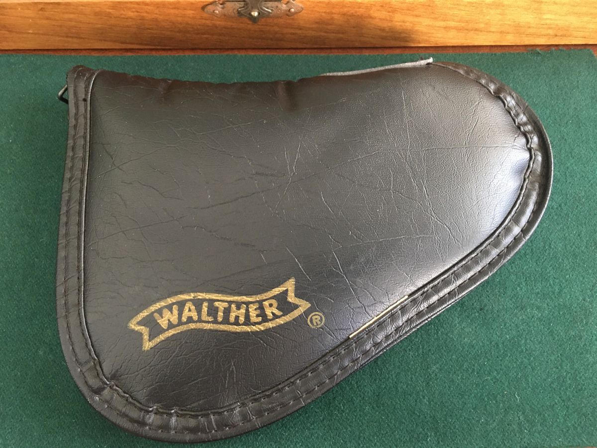 Walther Marked Black Pistol Rug / Case