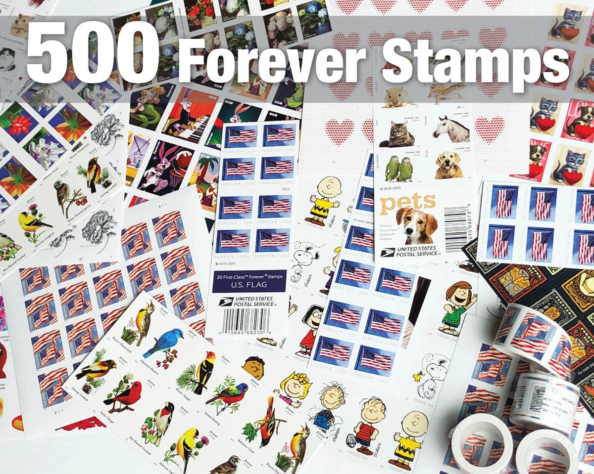 500 Forever Stamps - SAVE 30%