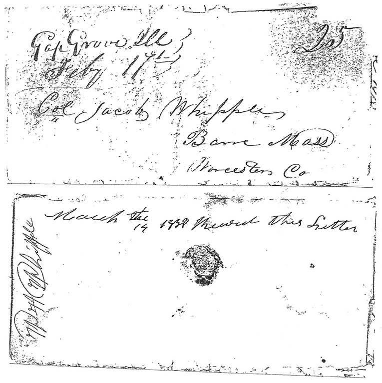 W. H. Whipple Letter Part