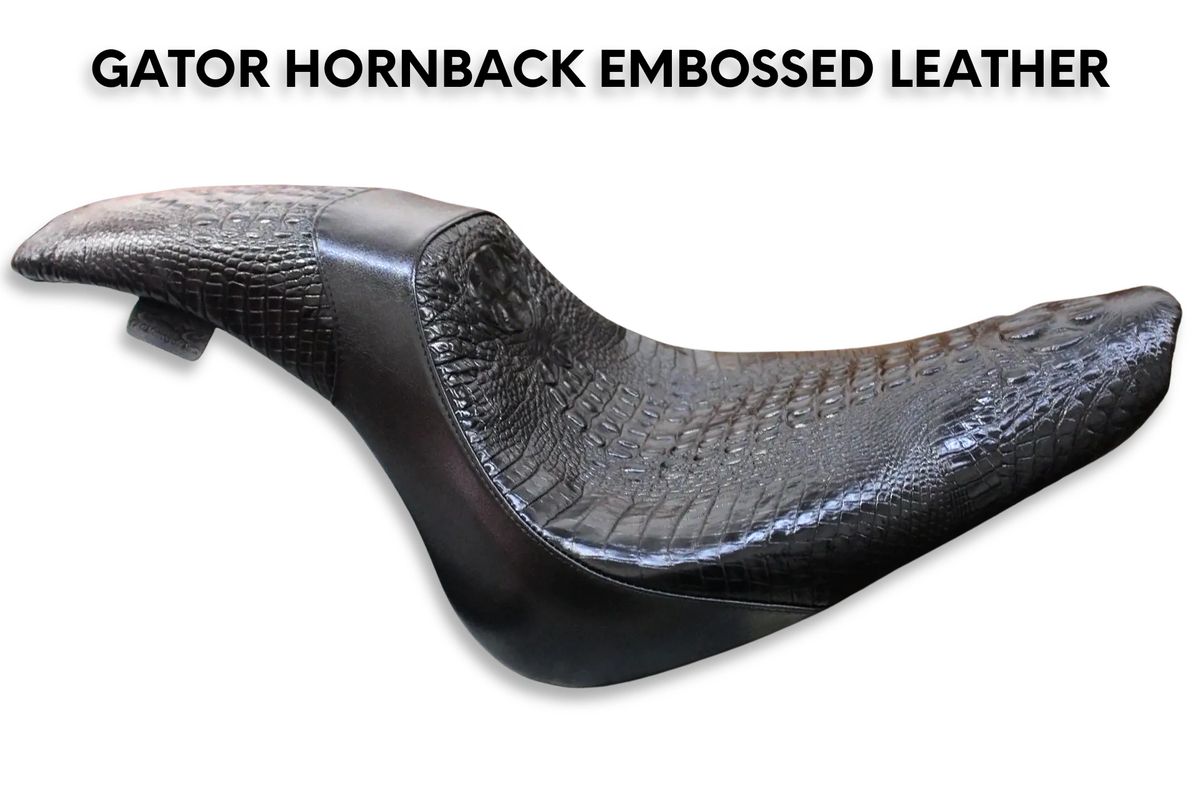 SOFTAIL FASTBACK: Gator Hornback Embossed Leather