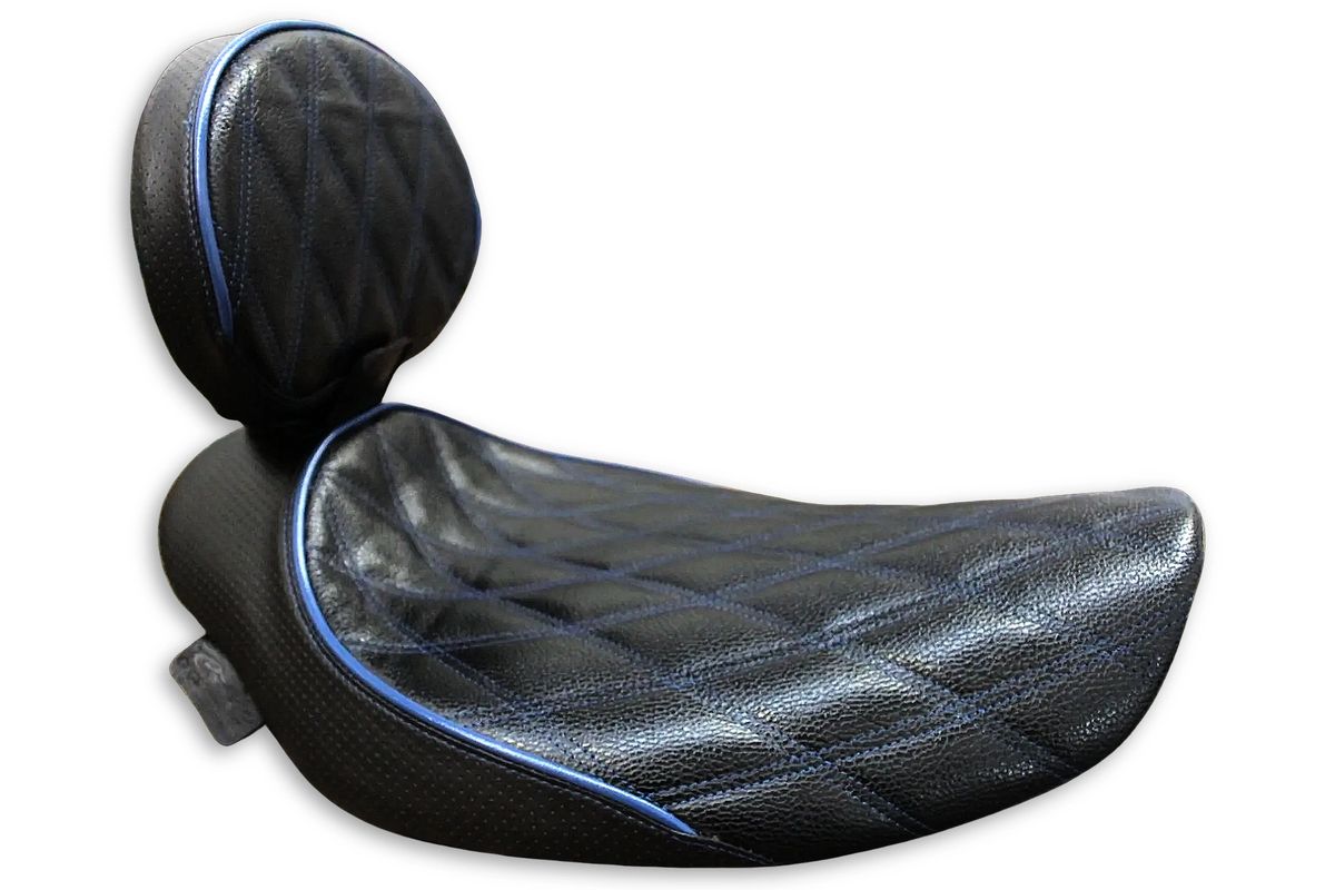 DYNA STANDARD SOLO SEAT: LARGE Double Diamond Tuck