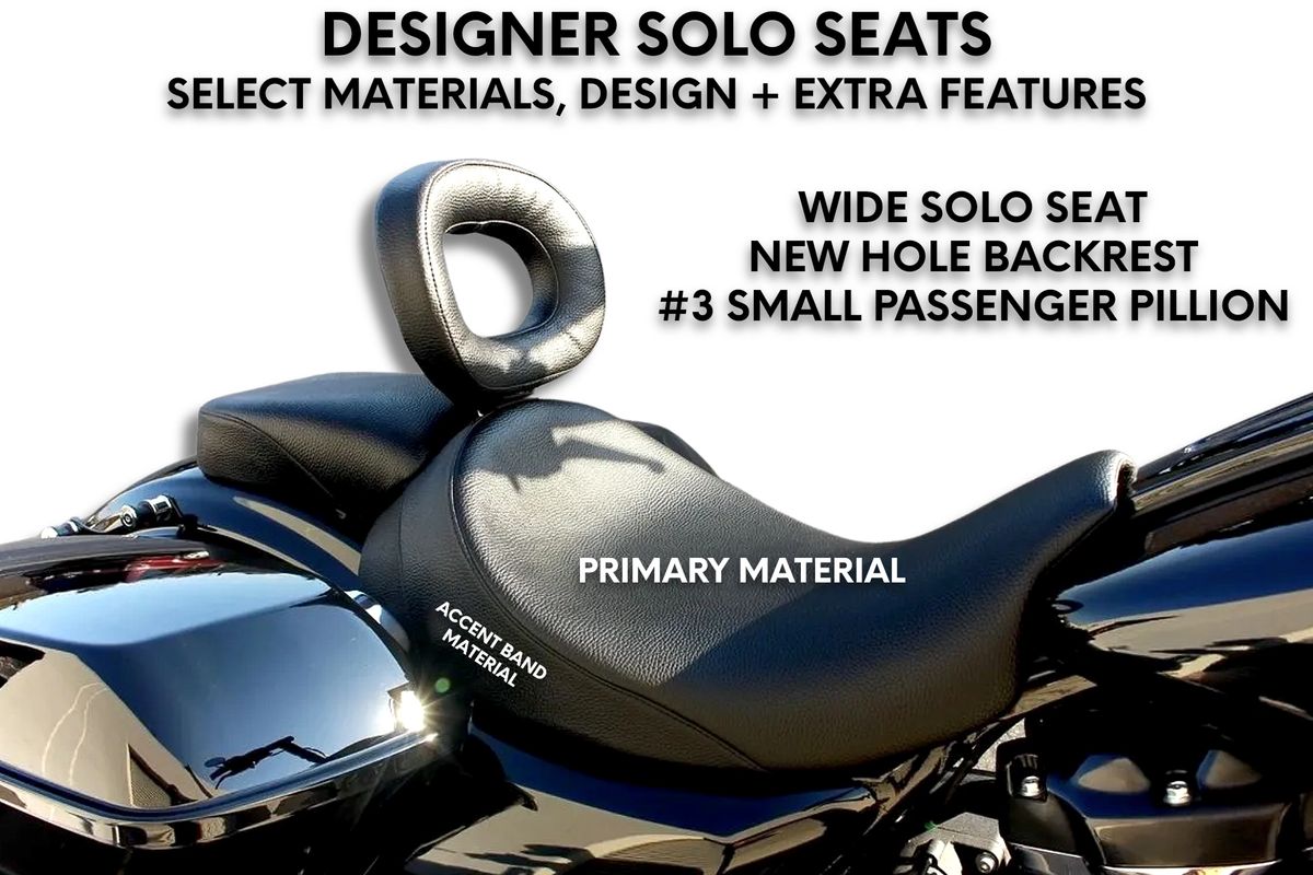 ALL BAGGER/TOURING: SOLO SEATS *DESIGNER