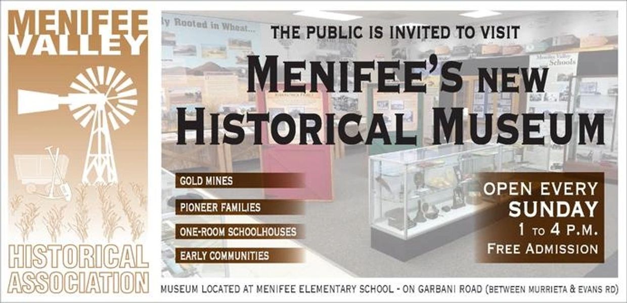 History Museum | Menifee Valley Historical Association