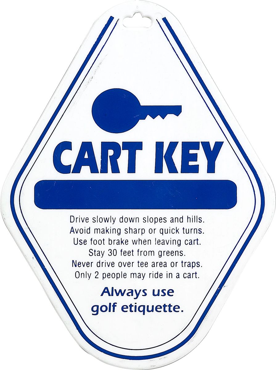 Golf Cart Key Tags (Dozen)