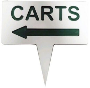 Plastic One Piece Fairway Signs