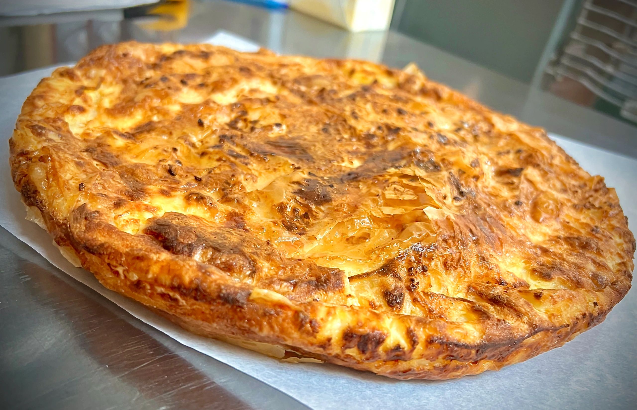 12" Banitza (Layers of Pastry, Bulgarian Feta & Eggs)