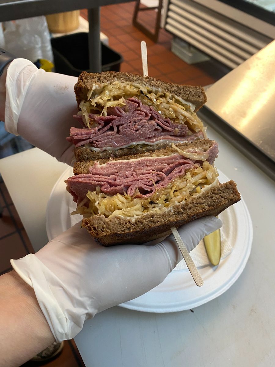 Classic Reuben on Rye