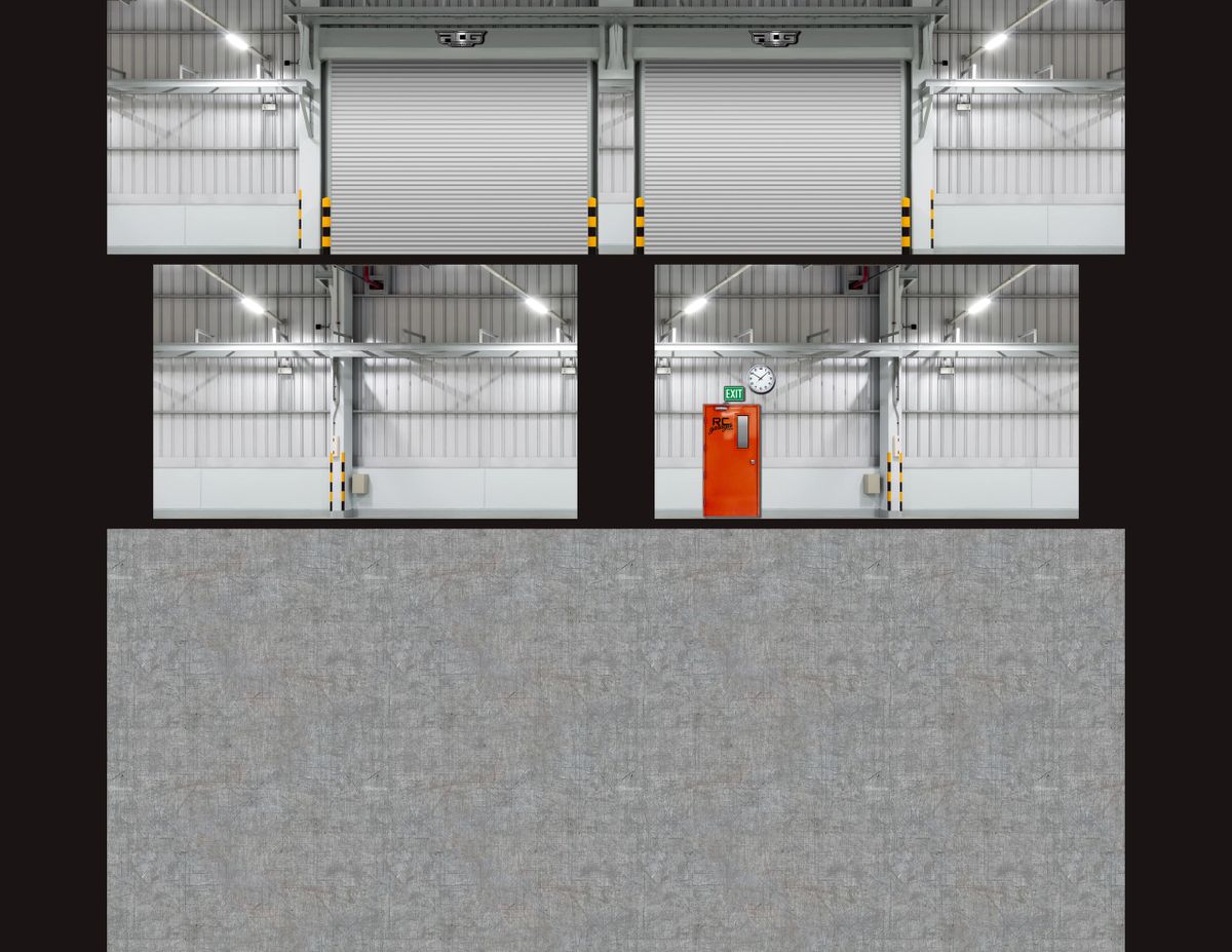 72"x30" Warehouse 1/10th Scale RC Garages