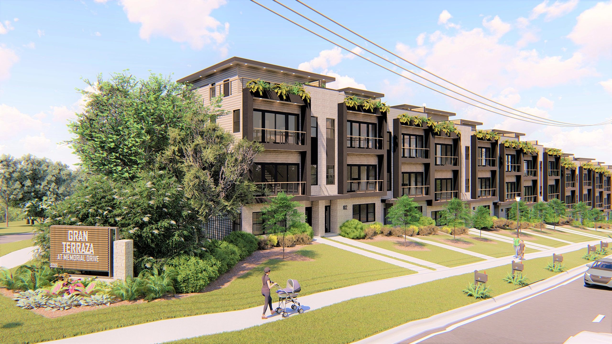 Grand terraza at Memorial Drive