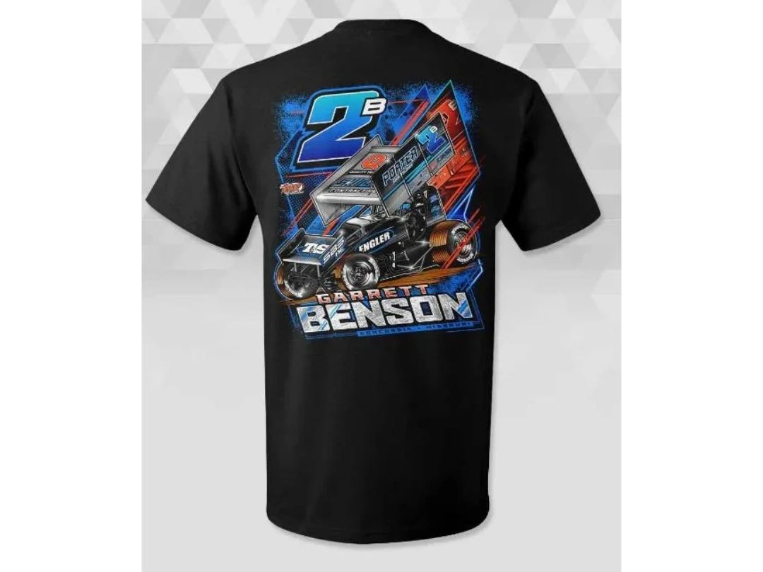 Garrett Benson 2024 Sprint Car T-Shirt in Black