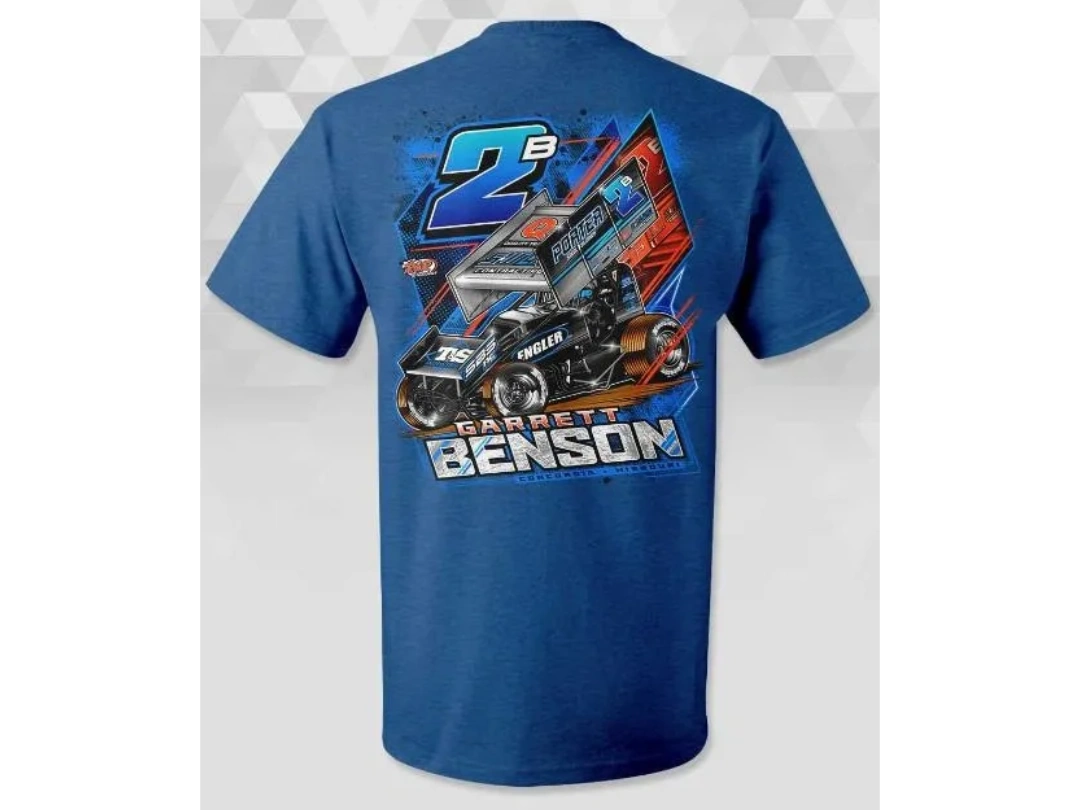 Garrett Benson 2024 Sprint Car T-Shirt in Antique Royal