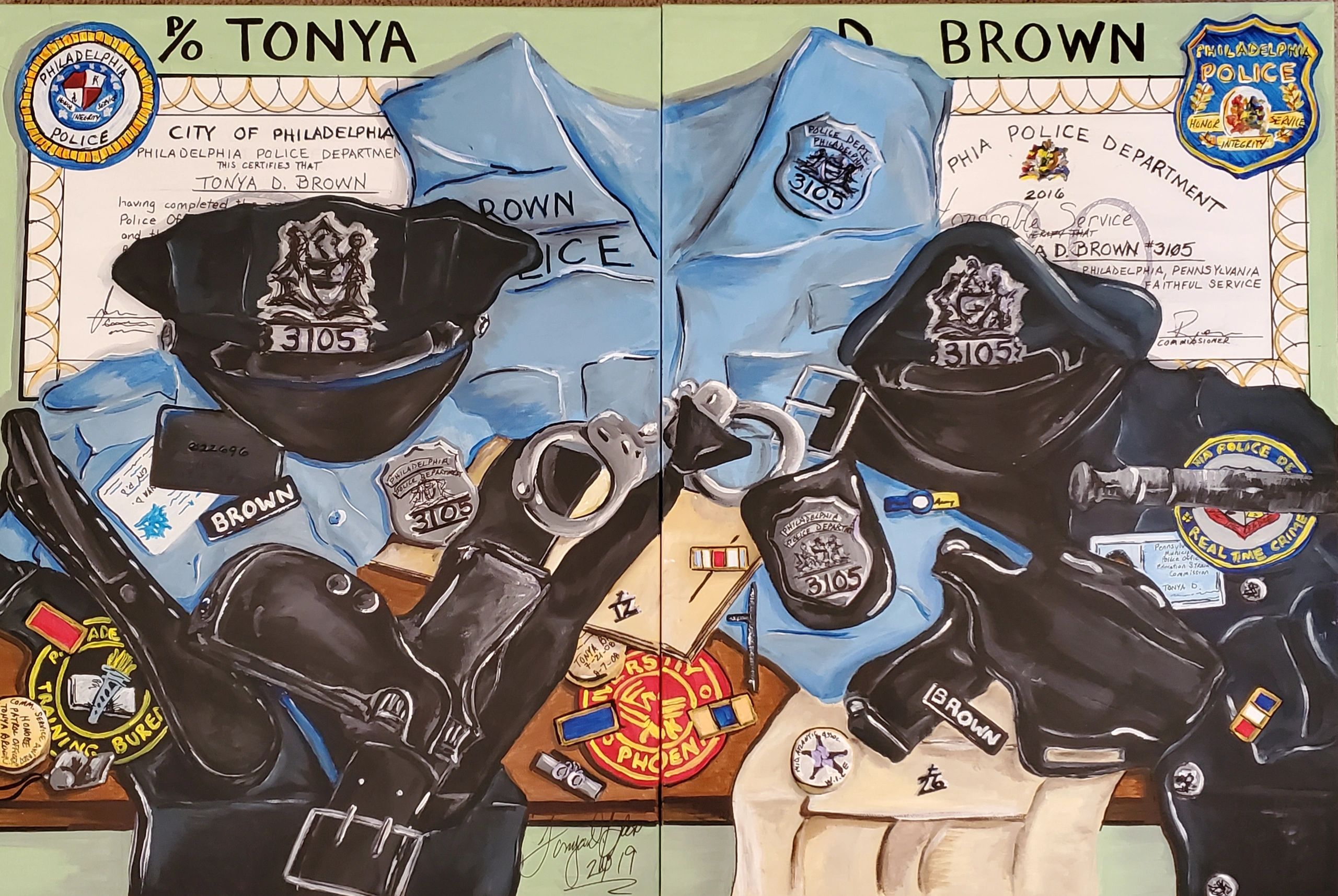 Tonya D Brown Art - Artistic Expression, Law Enforcement Art