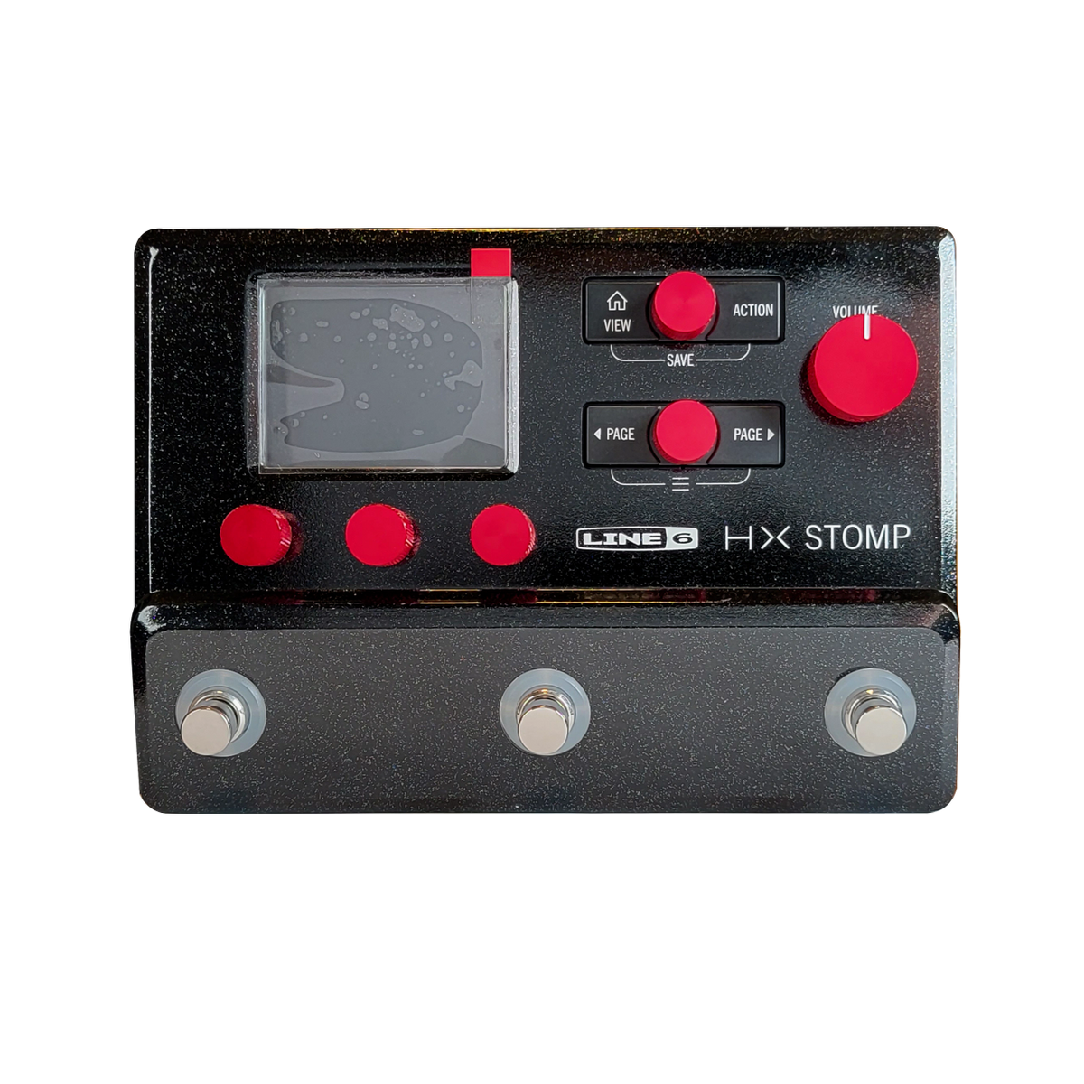 Helix Knobs V2 HX Stomp Solid Aluminum Replacement Knob Set Red