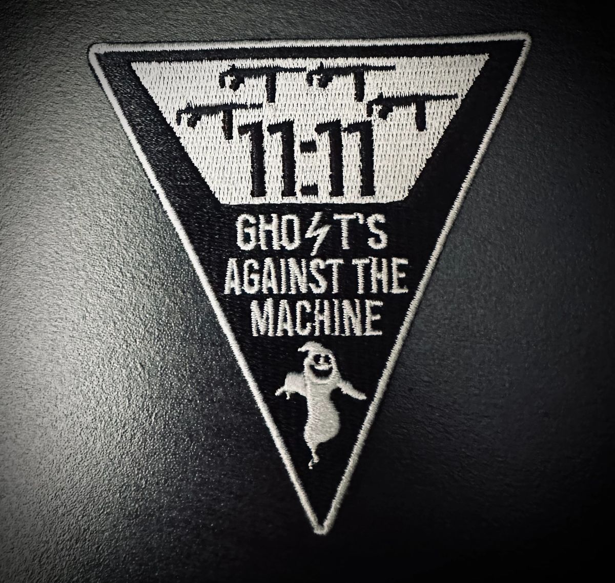 Ghosts Against The Machine 11:11 Embroidered Patch 4 inches