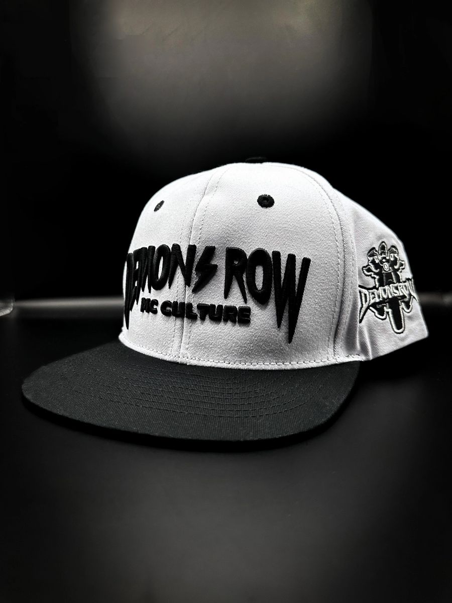 Demons Row White And Black Snap back
