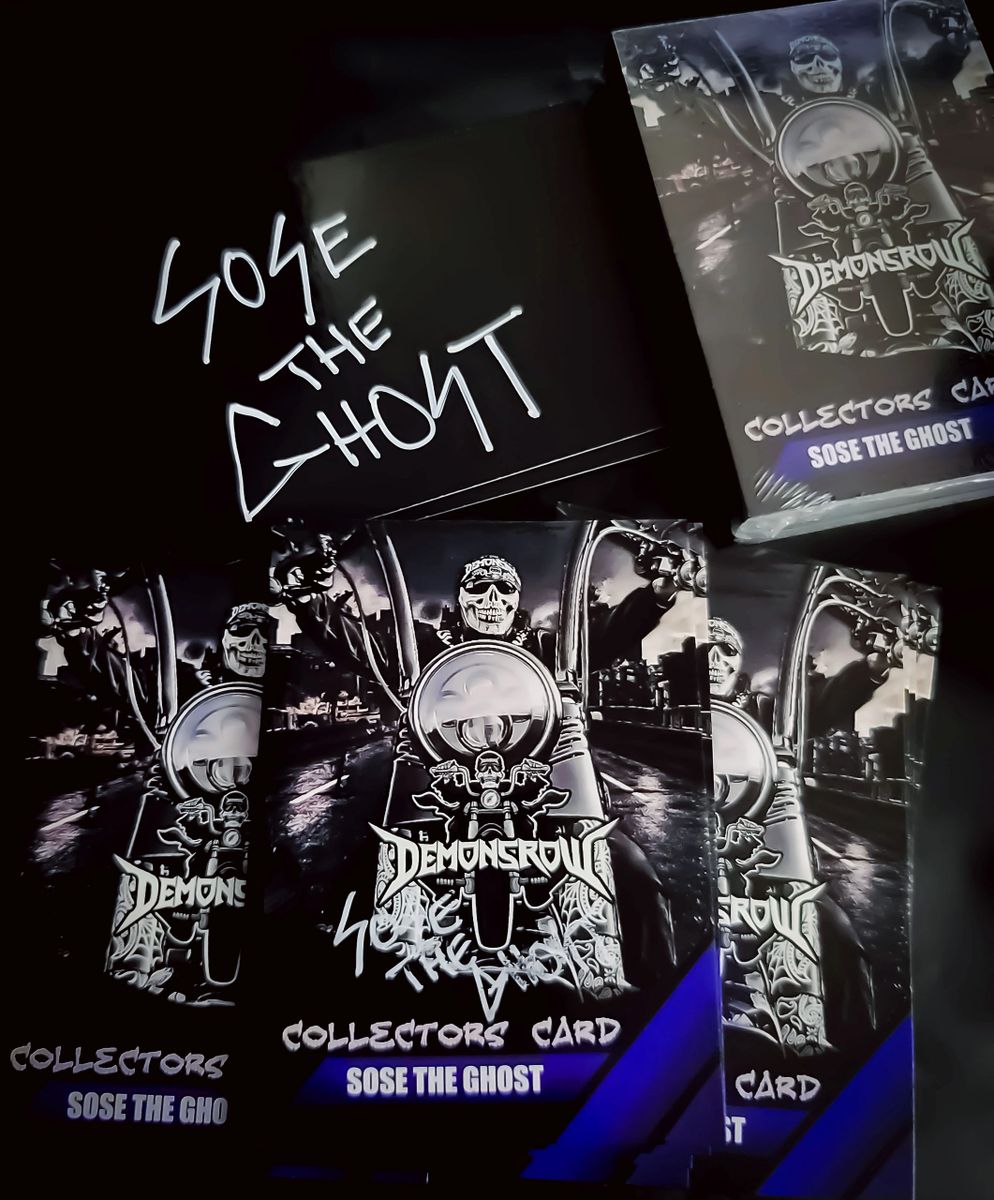 Autographed Demons Row Sose The Ghost Collectors card