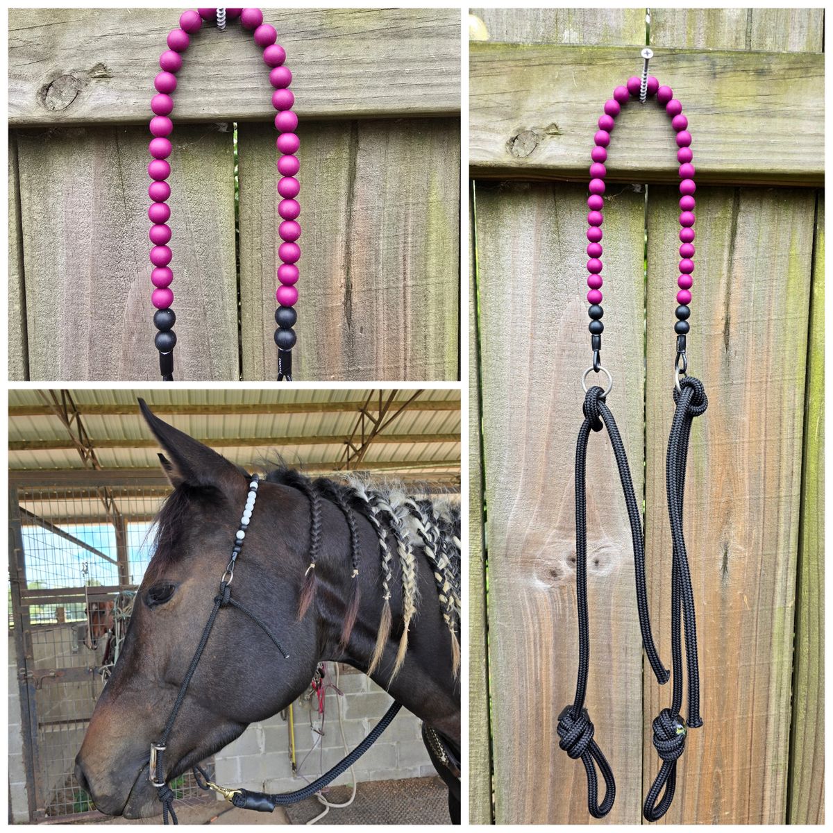 Beaded Draw/gag Headstall (only)