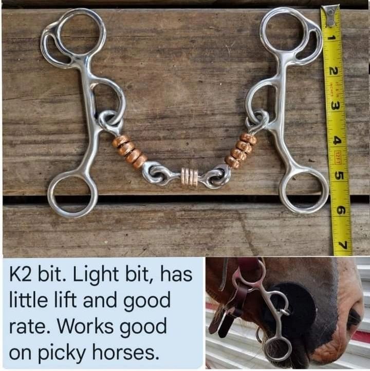 K2 bit 3p beaded copper mouth