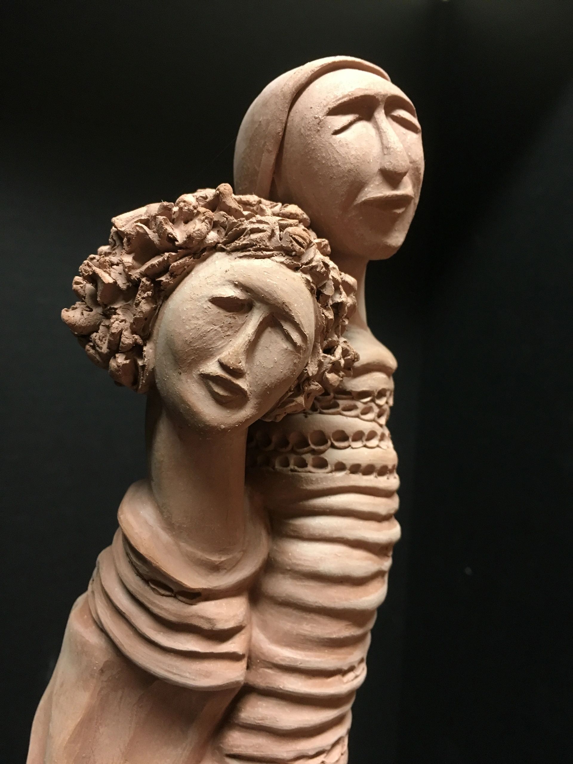 Explore Gia's African American Mixed Media Ceramic Art