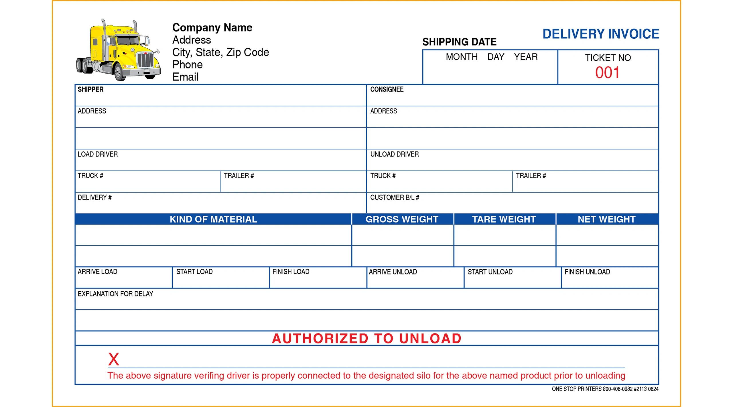 Bulk Concrete Proof of Delivery