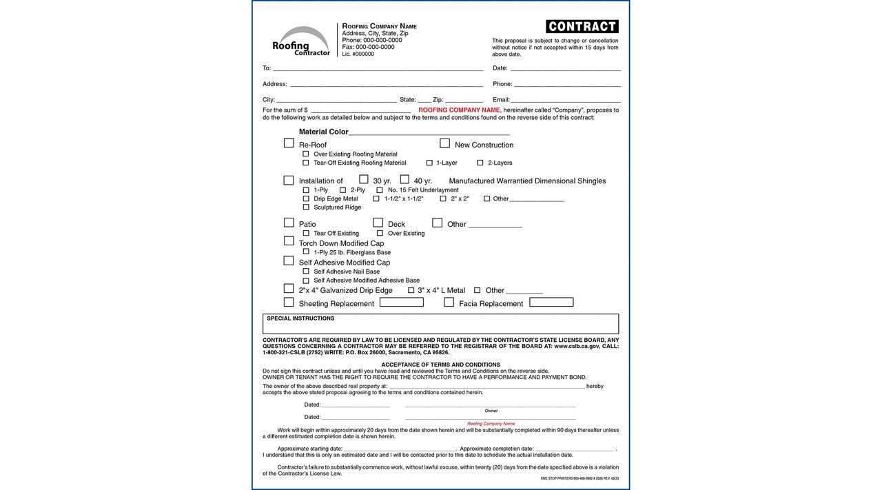refurbishment contract