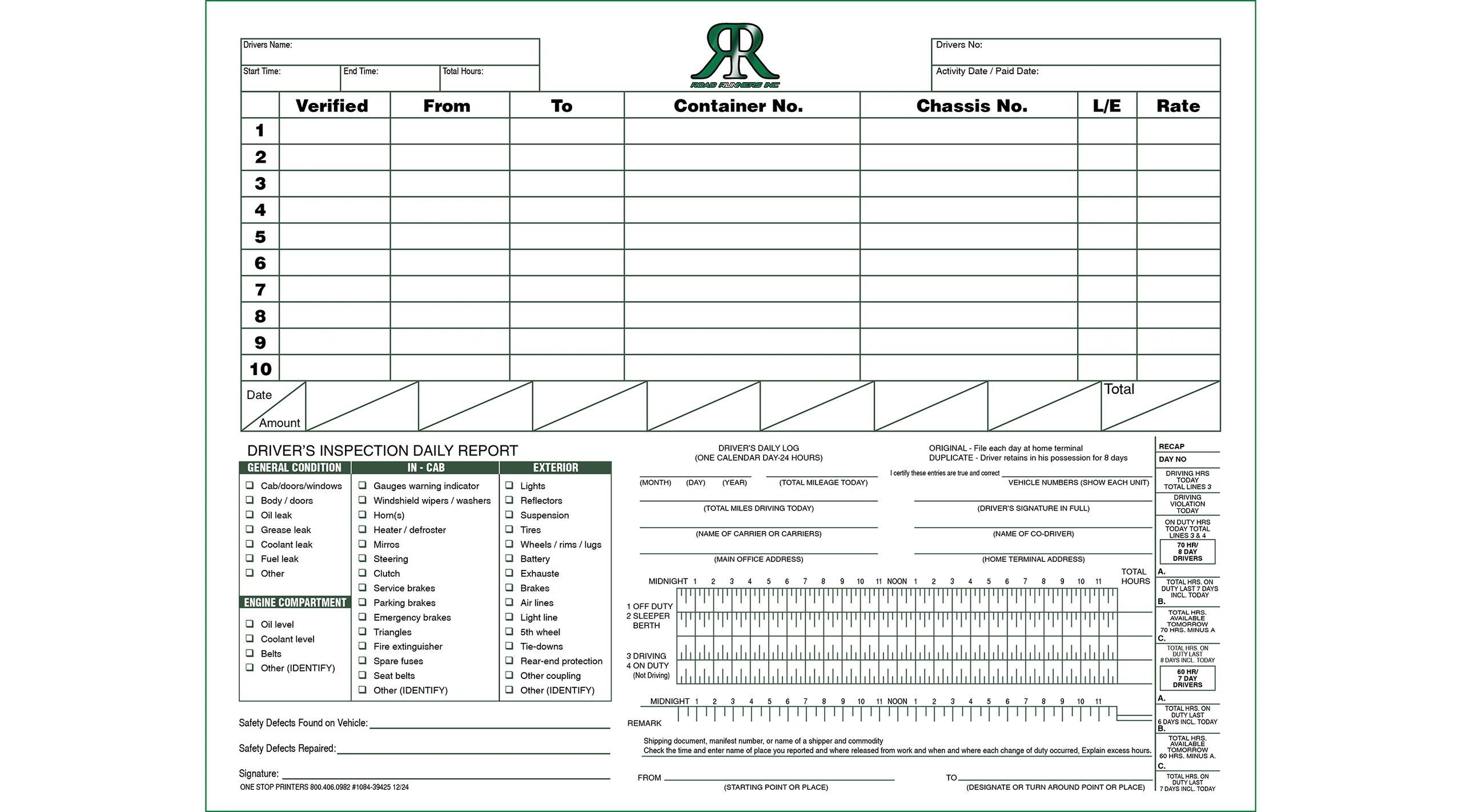 Container Shipping Manifest