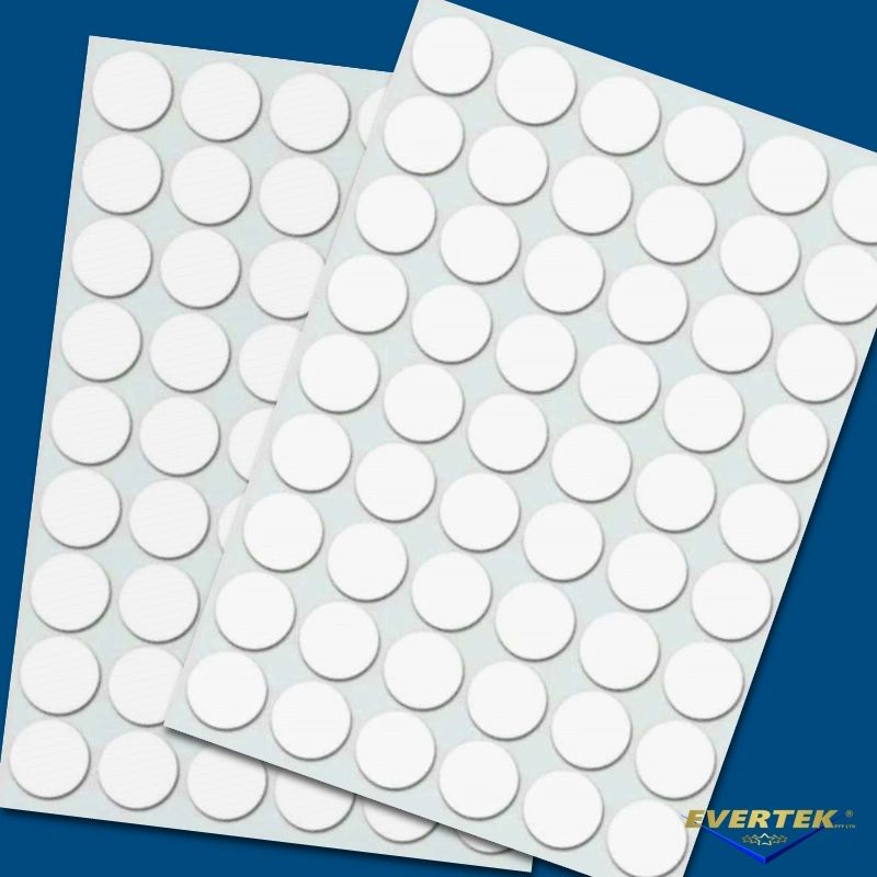 100X White Screw Stickers