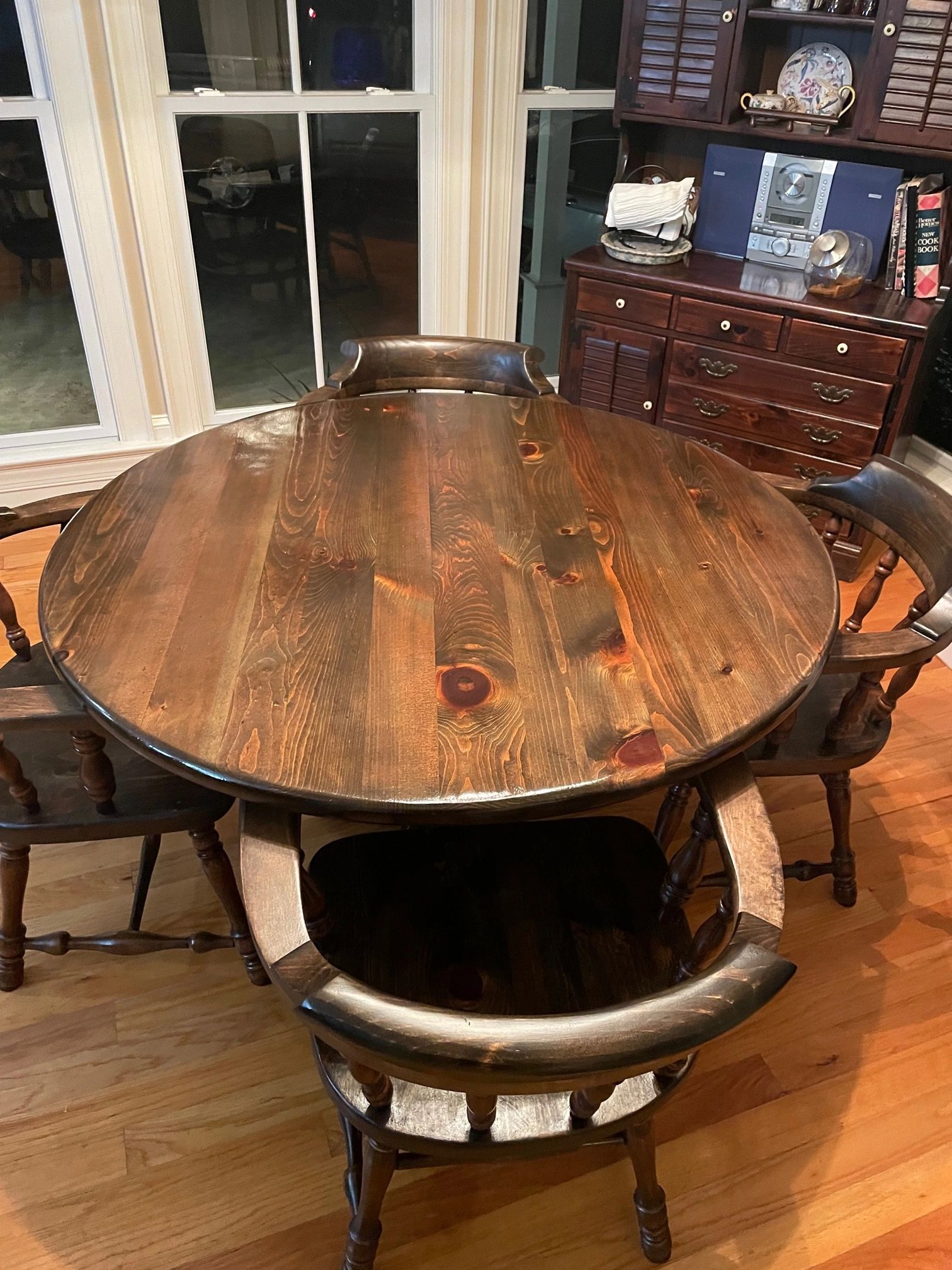 50 Year Old Table And Chair Restoration