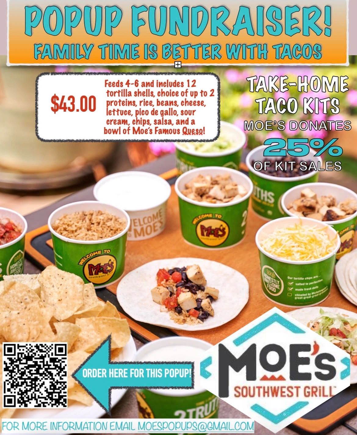 Moe's Pop Up Fundraiser