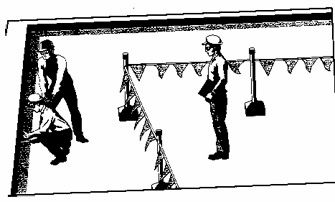Is there a safe distance from roof edge for construction workers?