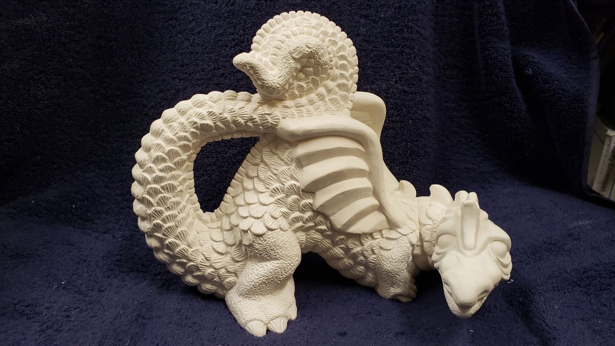 Ceramichrome 1891 Dragon - Bisque (Ready to Paint)