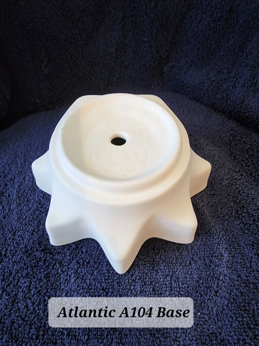 Atlantic A104 Ceramic Christmas Tree Base - Bisque (Ready to Paint)