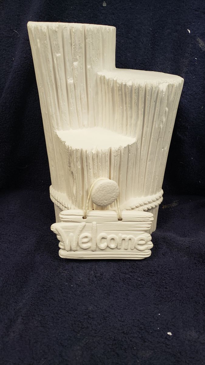 Clay Magic 2801 Ceramic Triple Tree Stump (With or without Welcome Sign ...