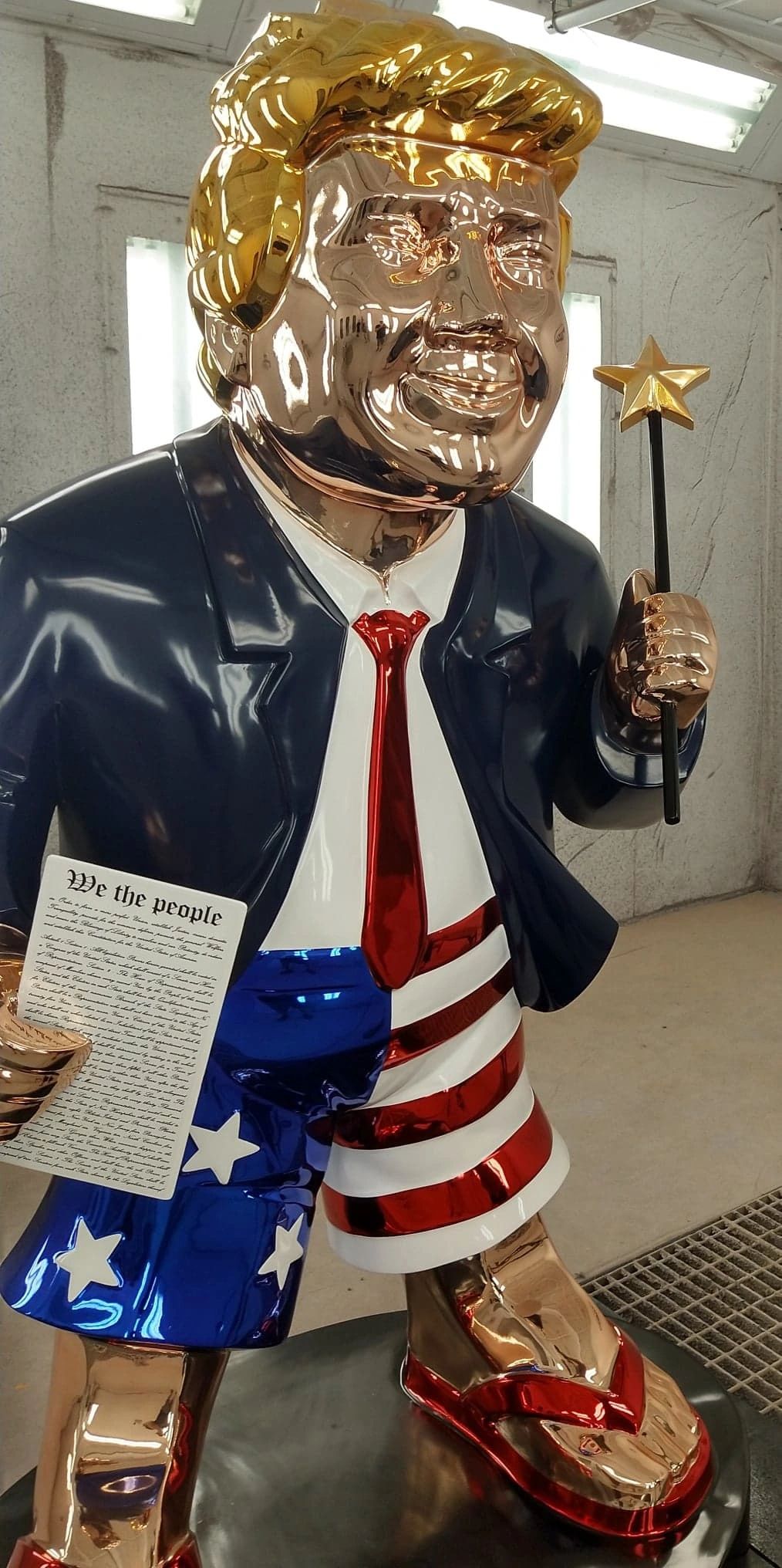 Golden Calf Trump Statue