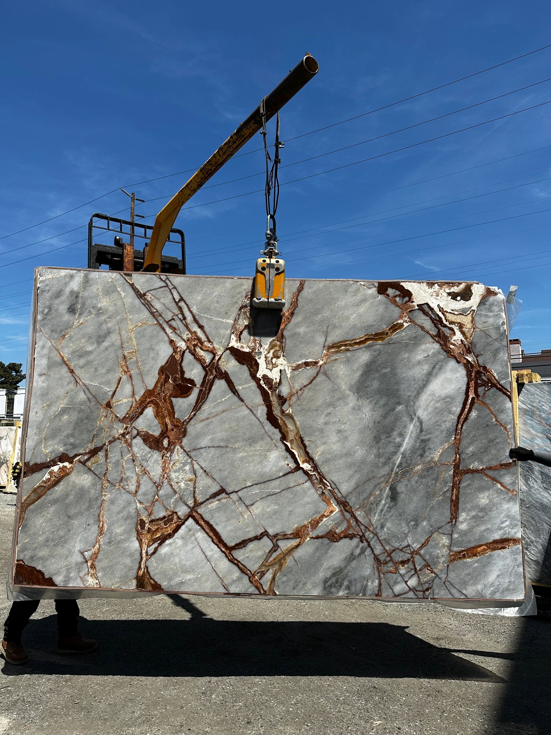Fire Grey Marble Slabs at the Land of Stone Slabs