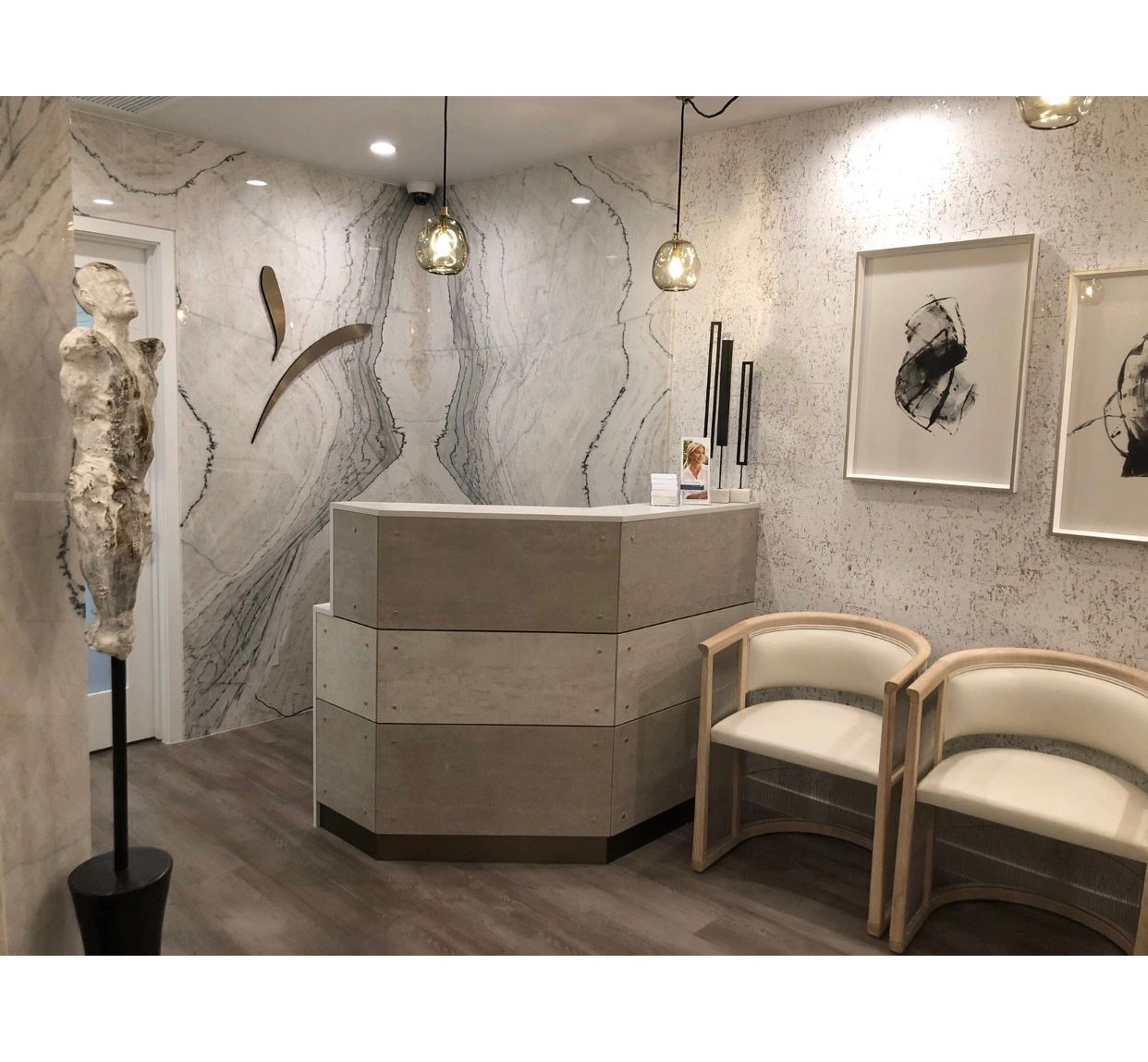 Superlative White Marble Bookmatching slabs from Royal Stone