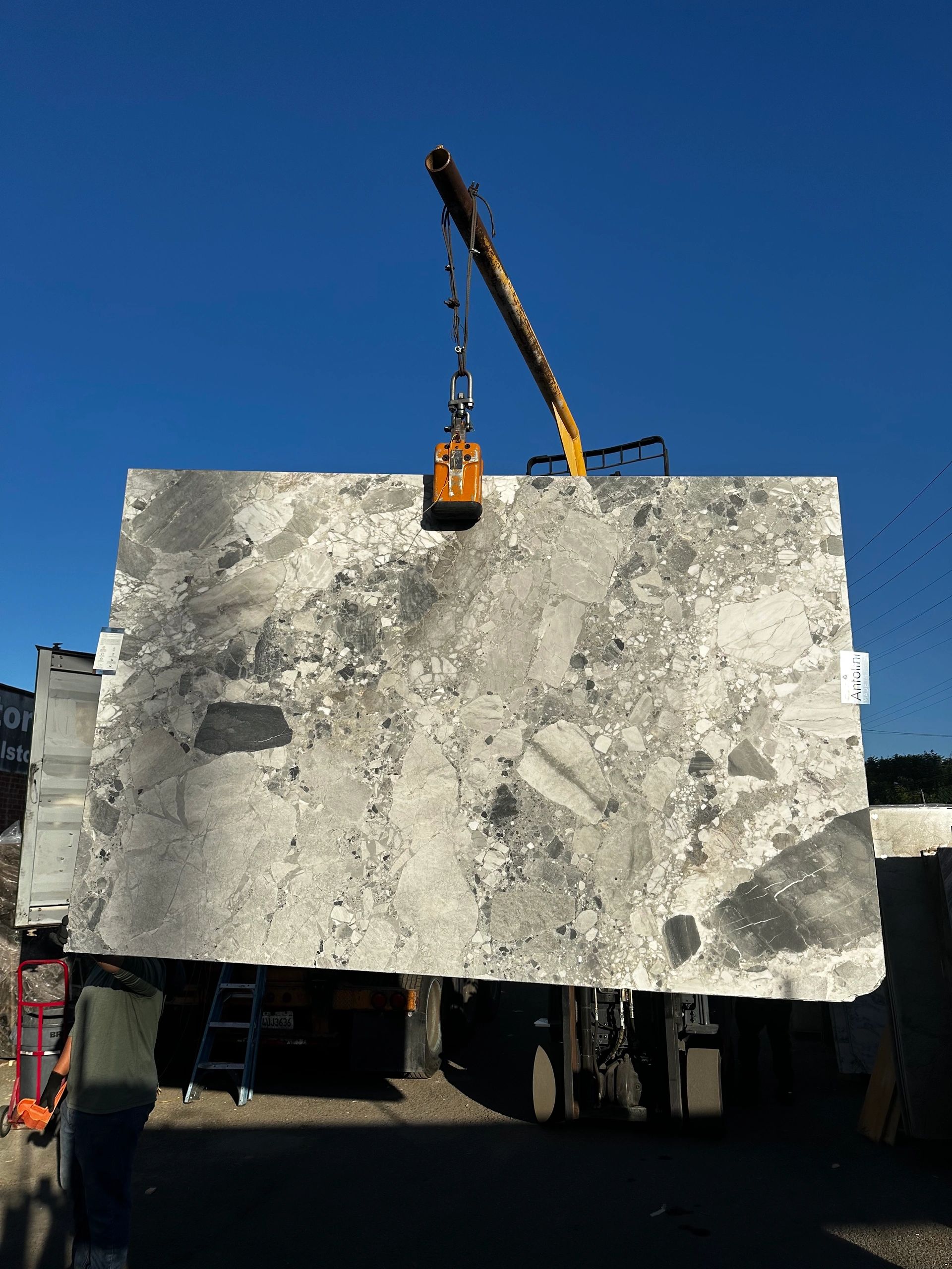 Ceppo Terrazzo Style Marble slabs imported from Antolini Italy