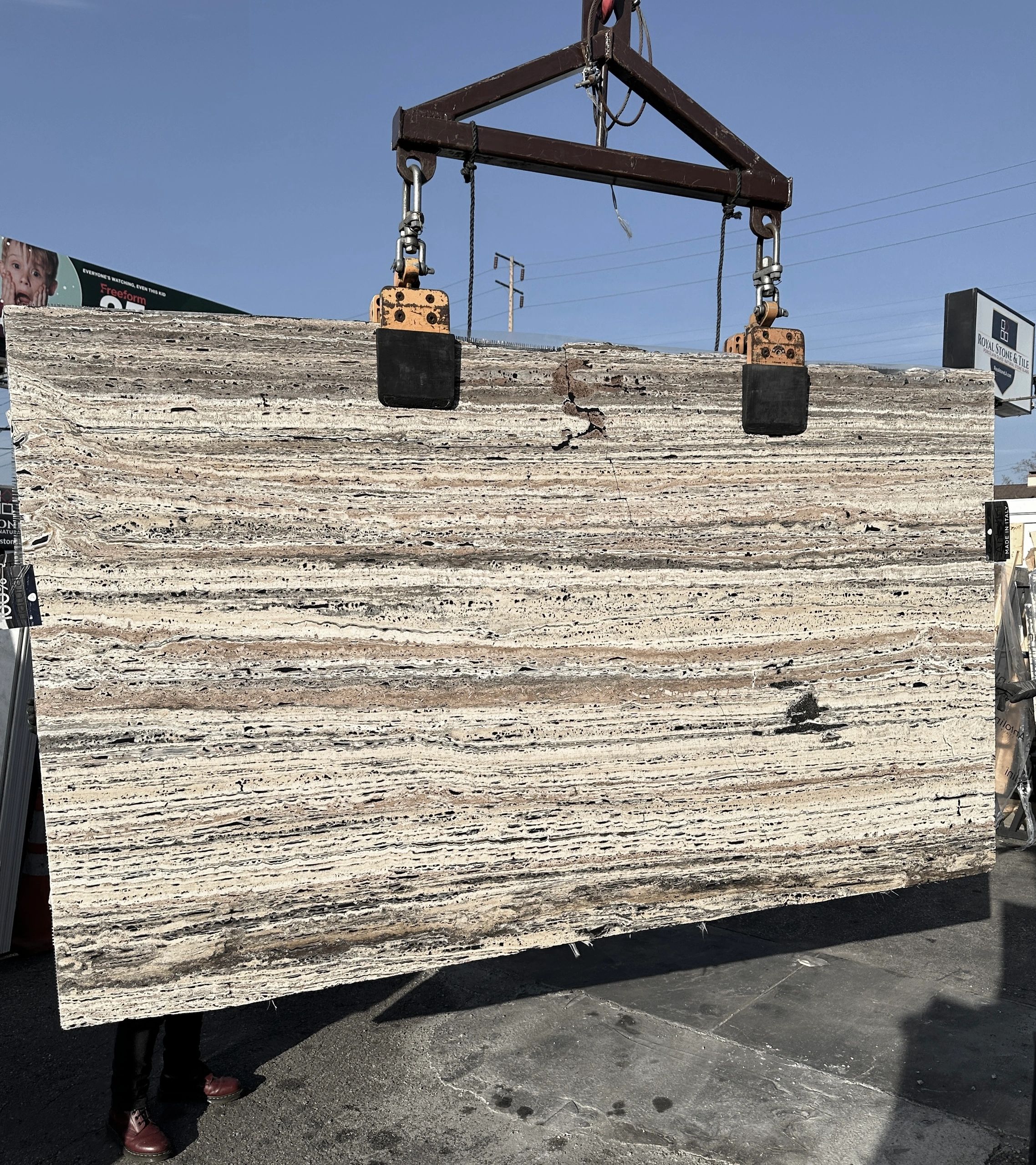 Black Label Travertine Slabs from Antolini in Italy