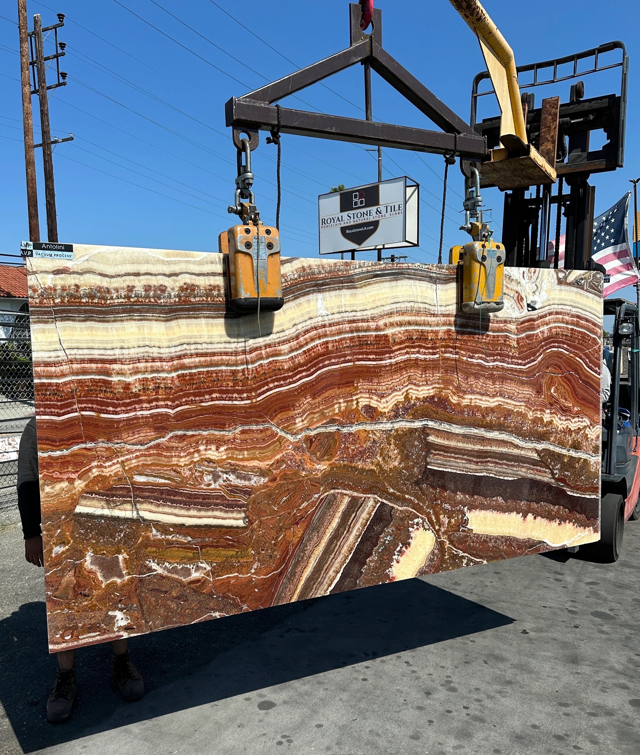 Antolini Red Onyx Onice Fantastico Polished Natural Stone Slab