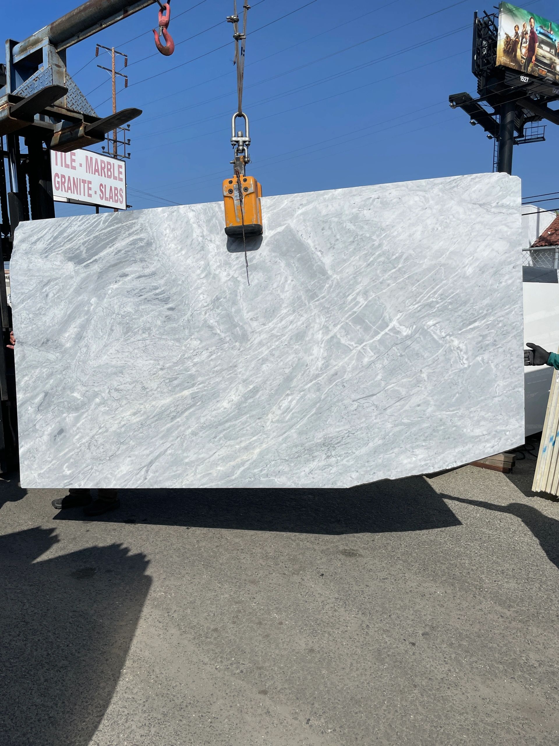 Honed Finish Marble Slab Bardiglio Nuvolato is LA Slab Yard