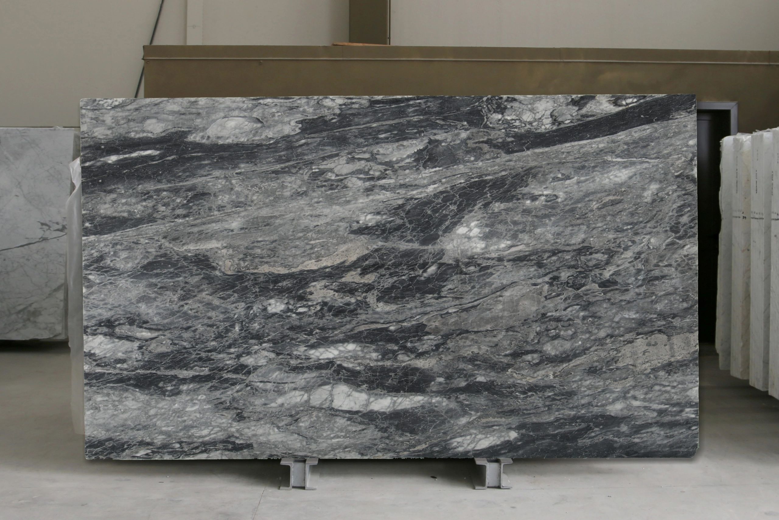 Bardiglio Nuvolato Book Matching Marble Slabs in Honed and Polish