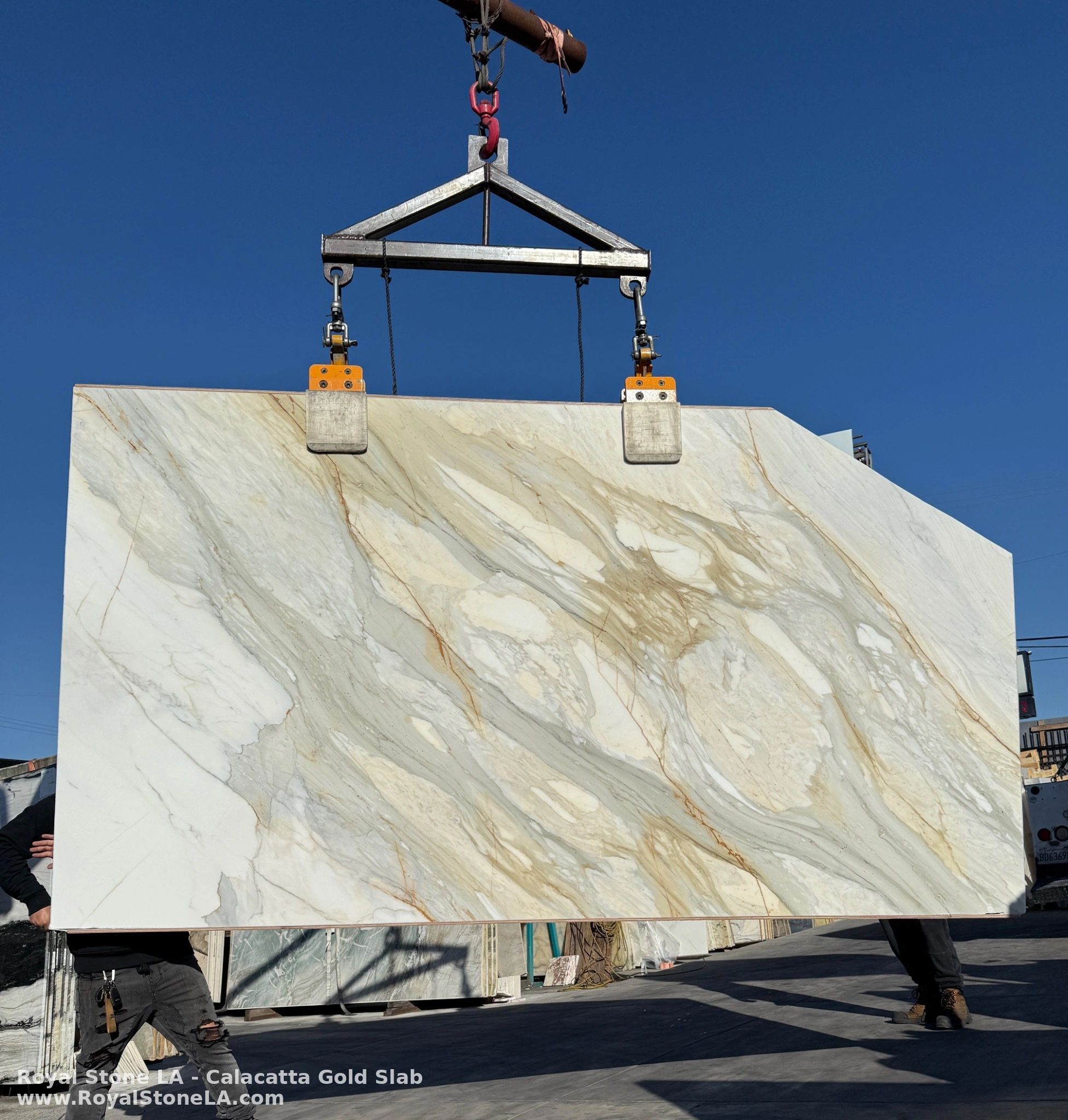 Calacatta Marble slabs at Royal Stone