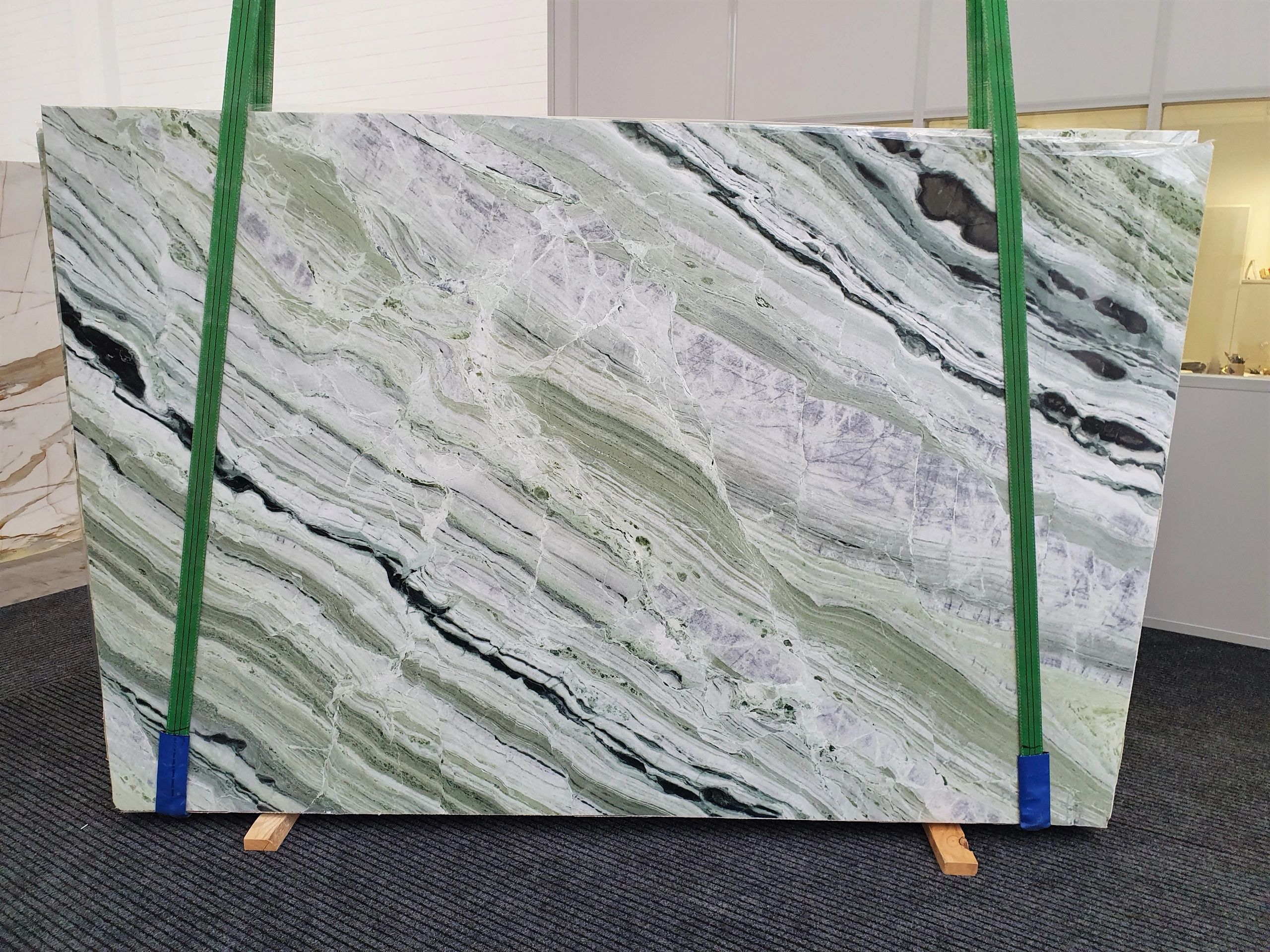 White beauty marble also called green beauty marble slabs