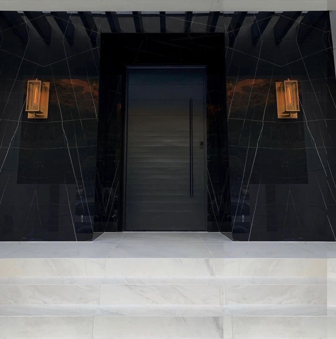 Sahara Noir Black and Gold Book matching Porcelain Slab