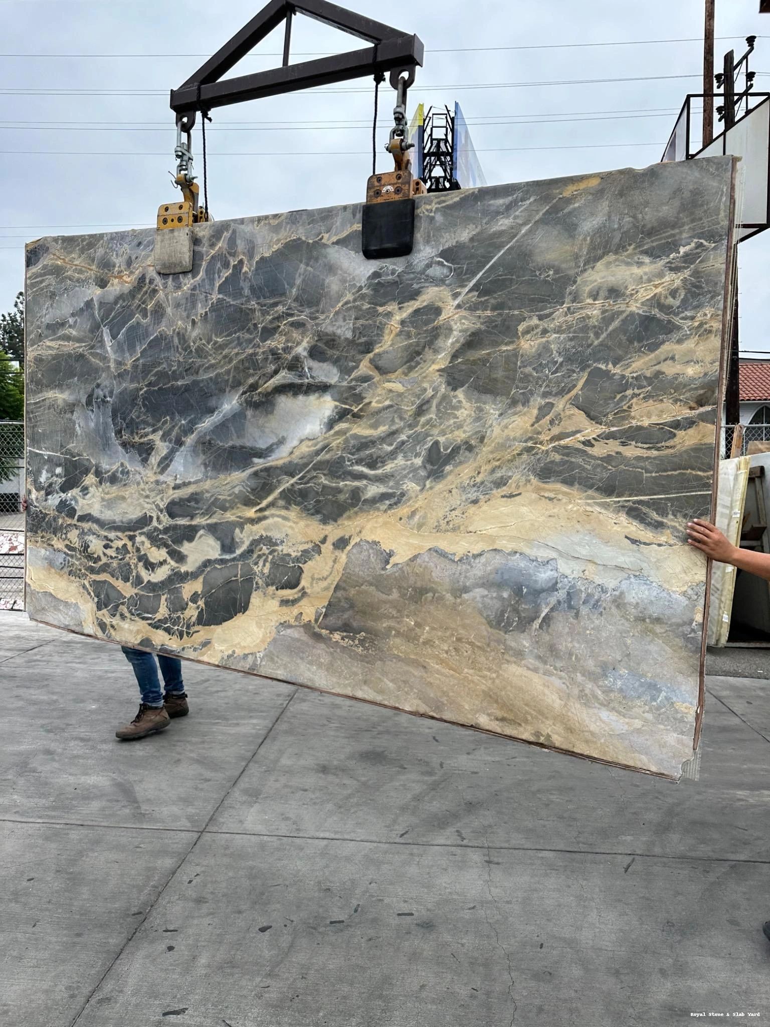 Portoro Gold Tempest Marble, marble slab, luxury stone