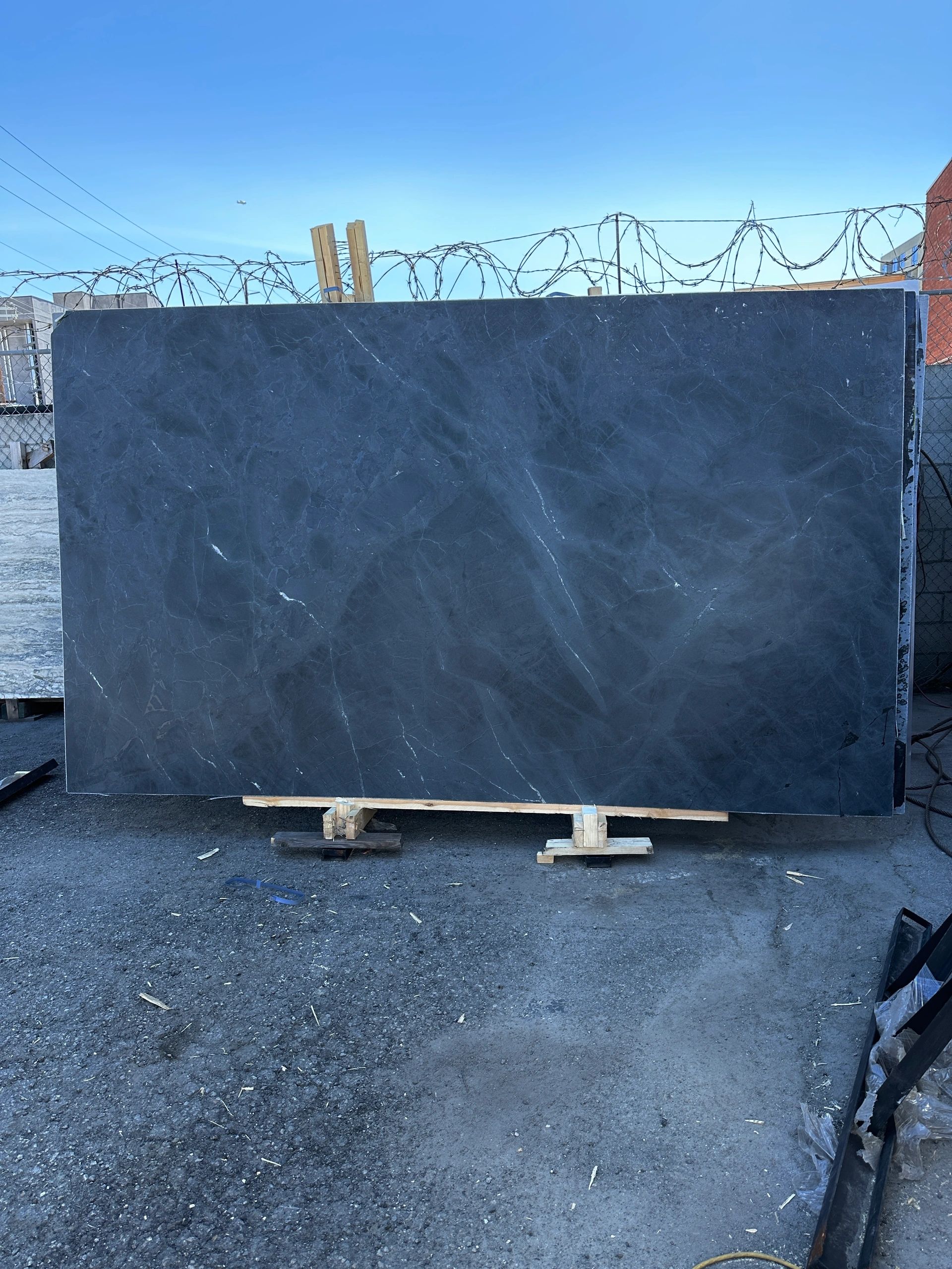 Quartzite Slab of Negresco Leather Texture Natural Stone Slabs