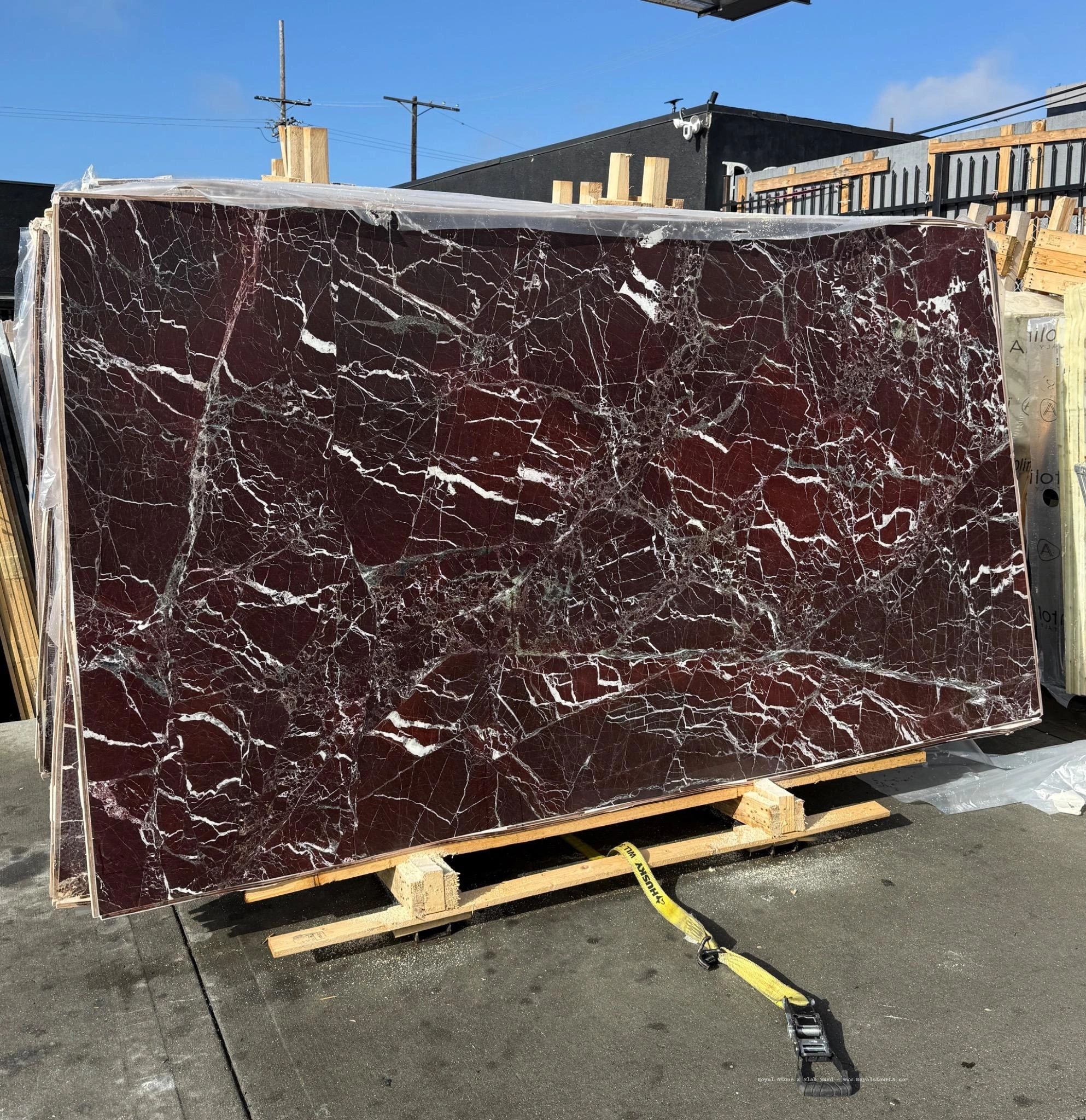 Rosso Levanto Marble Slabs in Leathered & Polished Finishes