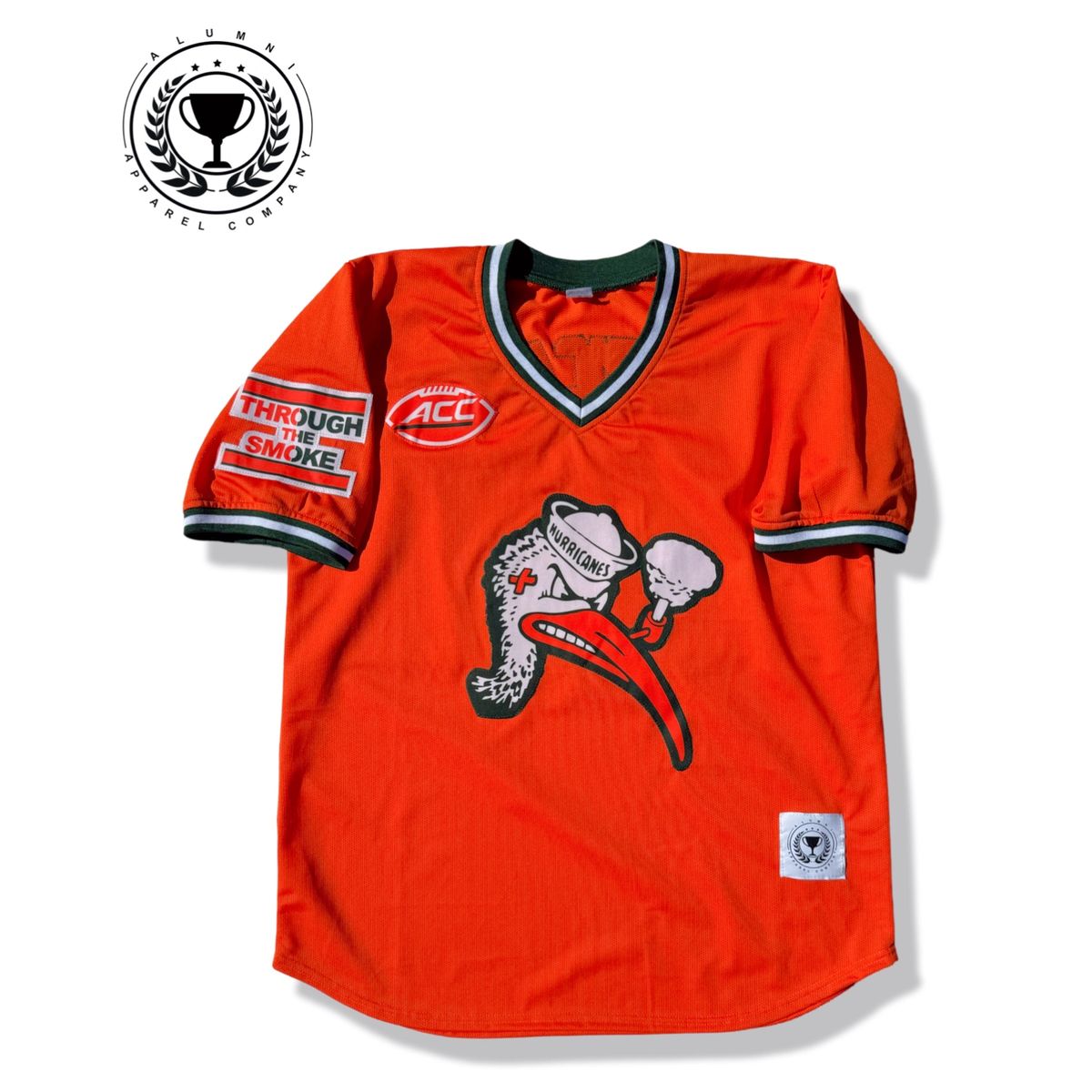 Orange Sebastian Vintage Baseball Jersey-V Neck