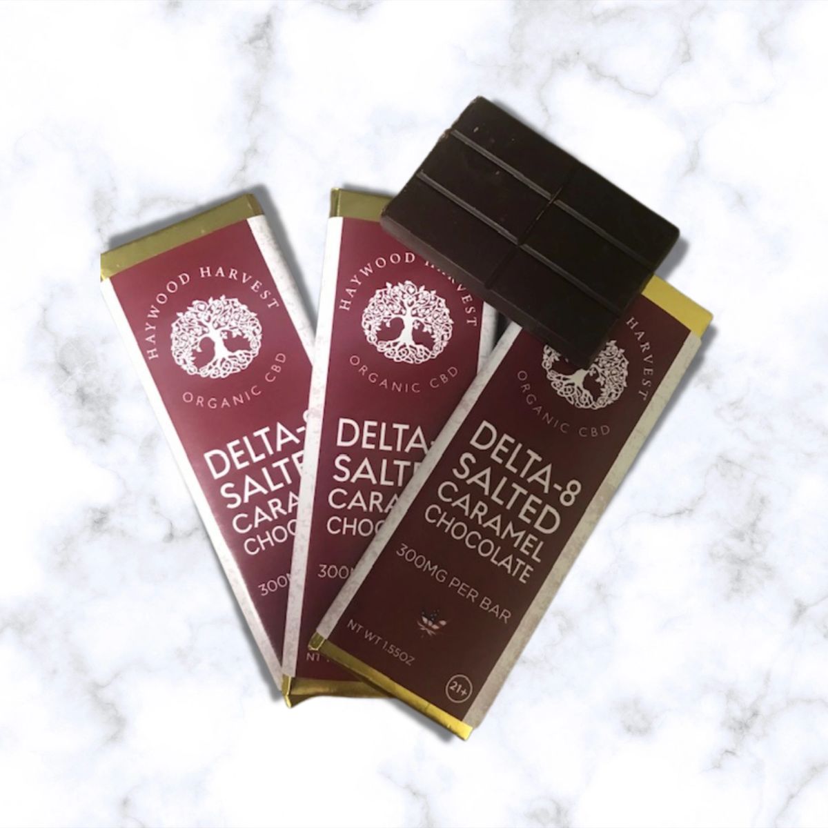Delta-8 Salted Caramel Chocolate Bar 300MG